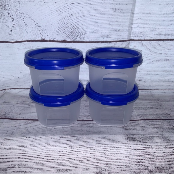 Tupperware | Kitchen | Set Of 4 Tupperware Round Modular Mates ...